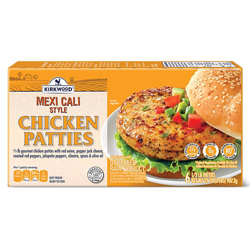 Kirkwood Mexi Cali Style Chicken Patties, 6 count